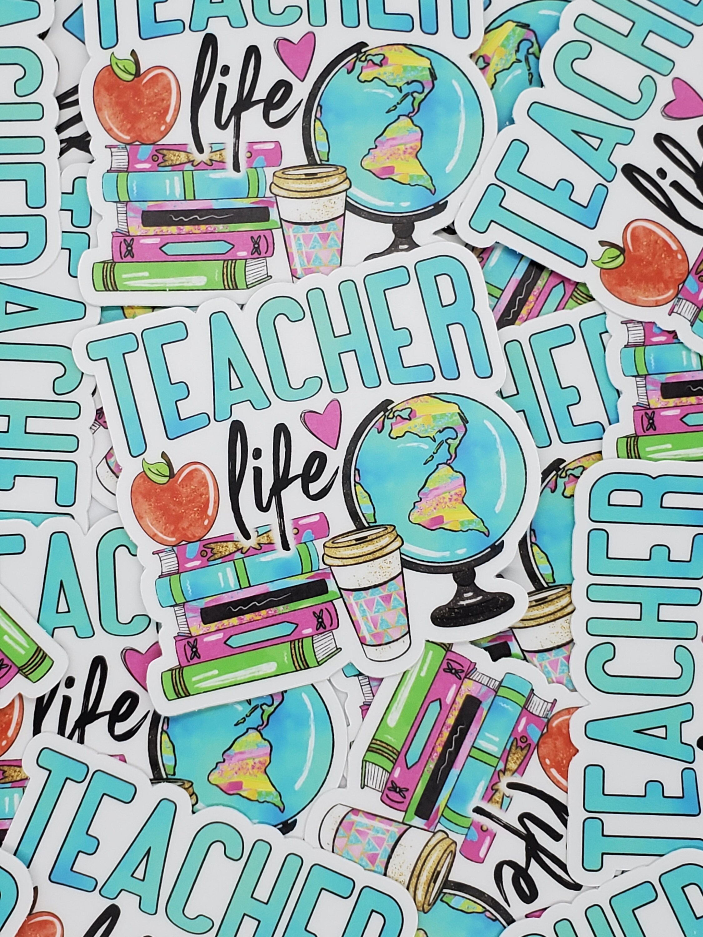 Teacher Life Sticker Car Decal Water Bottle Decal Laptop | Etsy