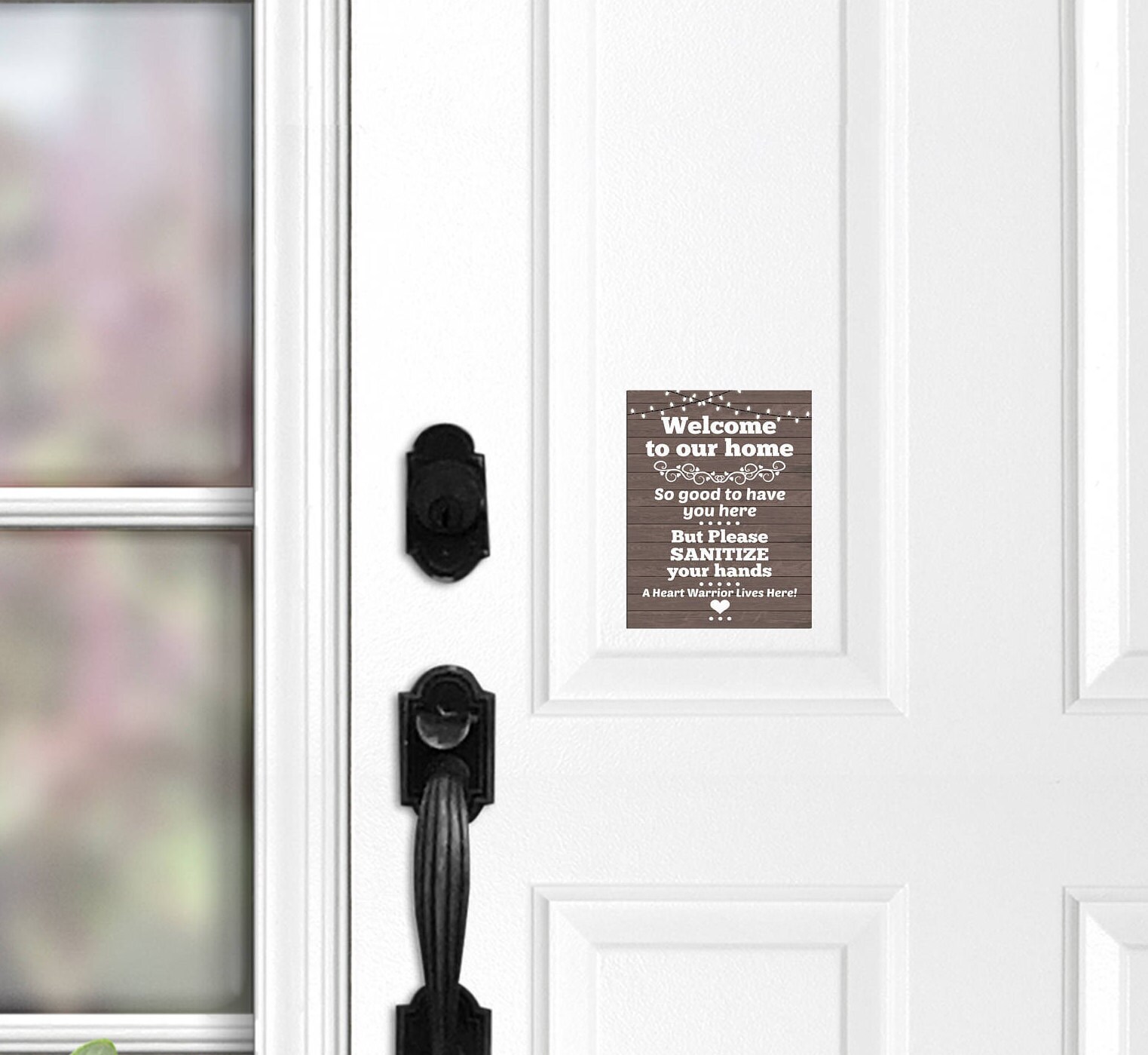 Heart Child Door Sign Do Not Enter if Sick Sign Remove Shoes | Etsy