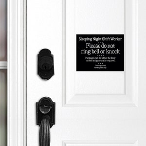 Night Shift Worker Sleeping Front Door Magnet Night Shift - Etsy