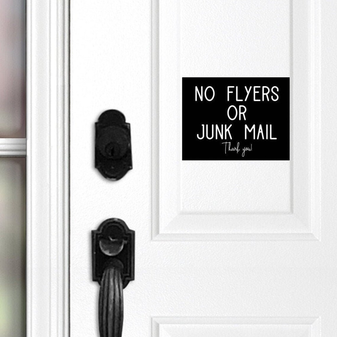 No Flyers or Junk Mail Magnet No Flyers Sign Mailbox Sign | Etsy