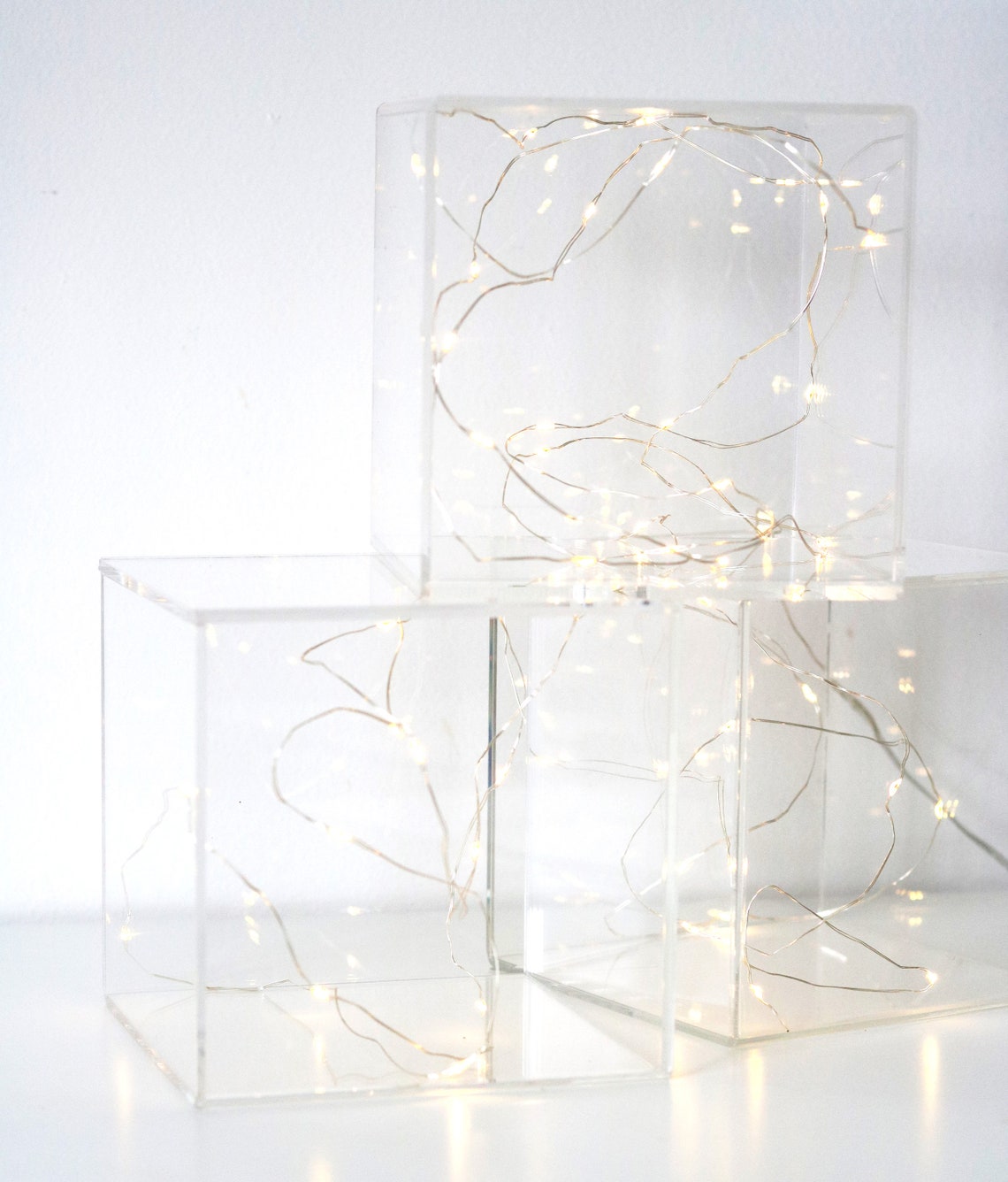 Premium Clear Acrylic/lucite Display Box for Home Goods, Event Decor ...