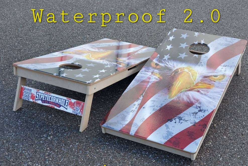 CUSTOM Waterproof Cornhole Boards - Etsy