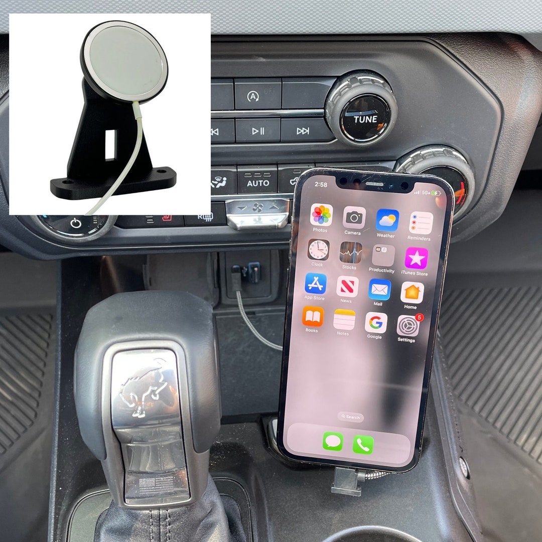 Ford Bronco Magsafe Charger Magnetic Phone Mount Center Console Phone ...