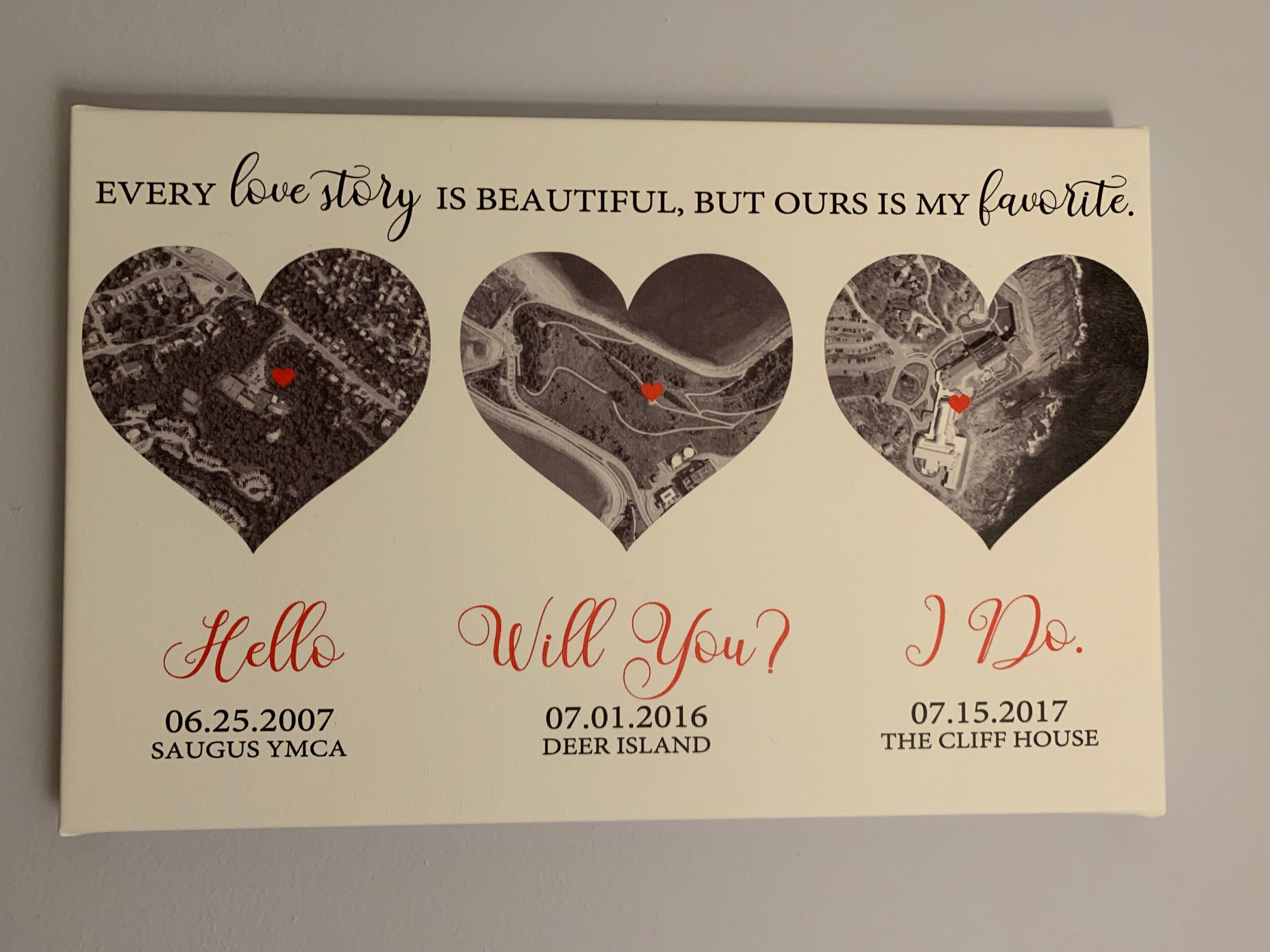 Personalized Map Wedding Gift / Map Location Gift / Met - Etsy Denmark