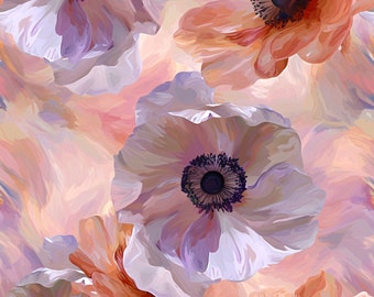 Georgia O'keeffe Inspired Digital Print, Flower Floral Print, Georgia O ...