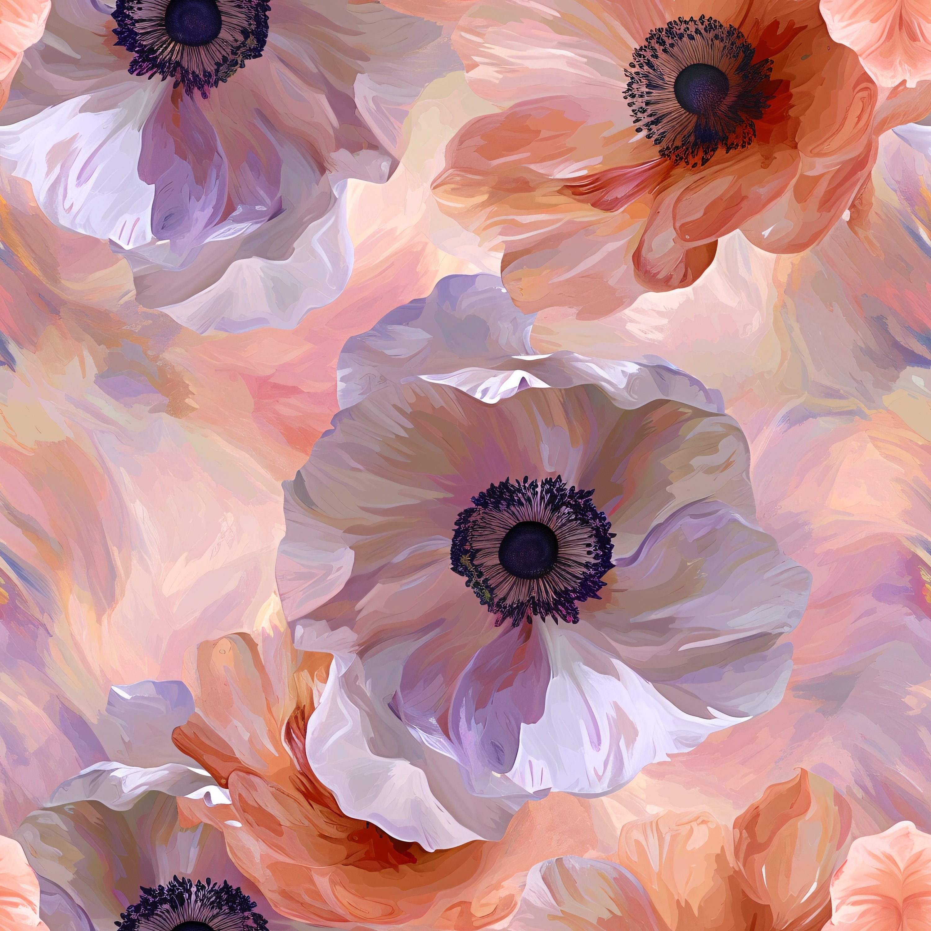 Georgia O'keeffe Inspired Digital Print, Flower Floral Print, Georgia O ...