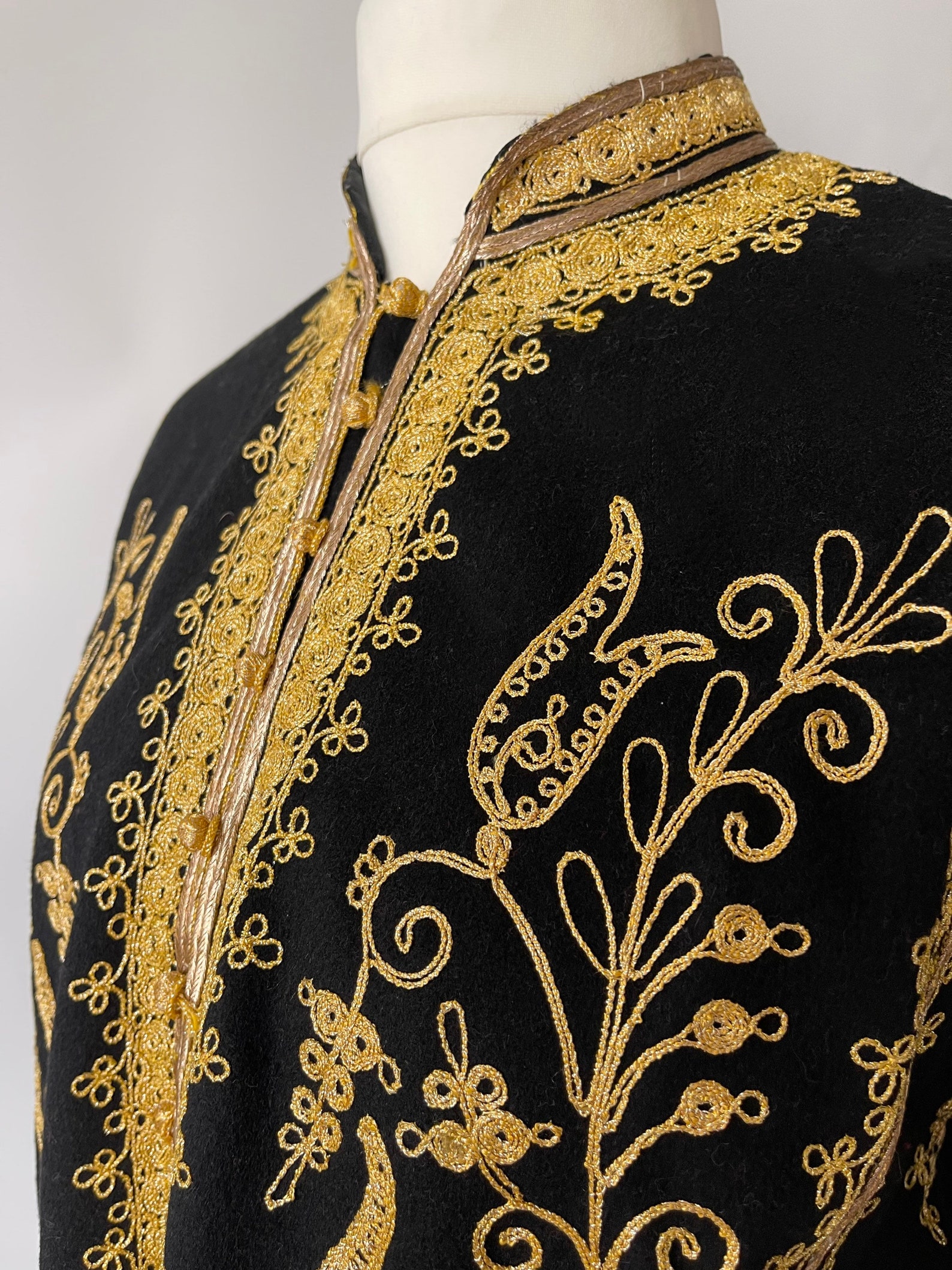 Stunning Vintage Black Wool Turkish Ottoman Jacket With Gold - Etsy UK