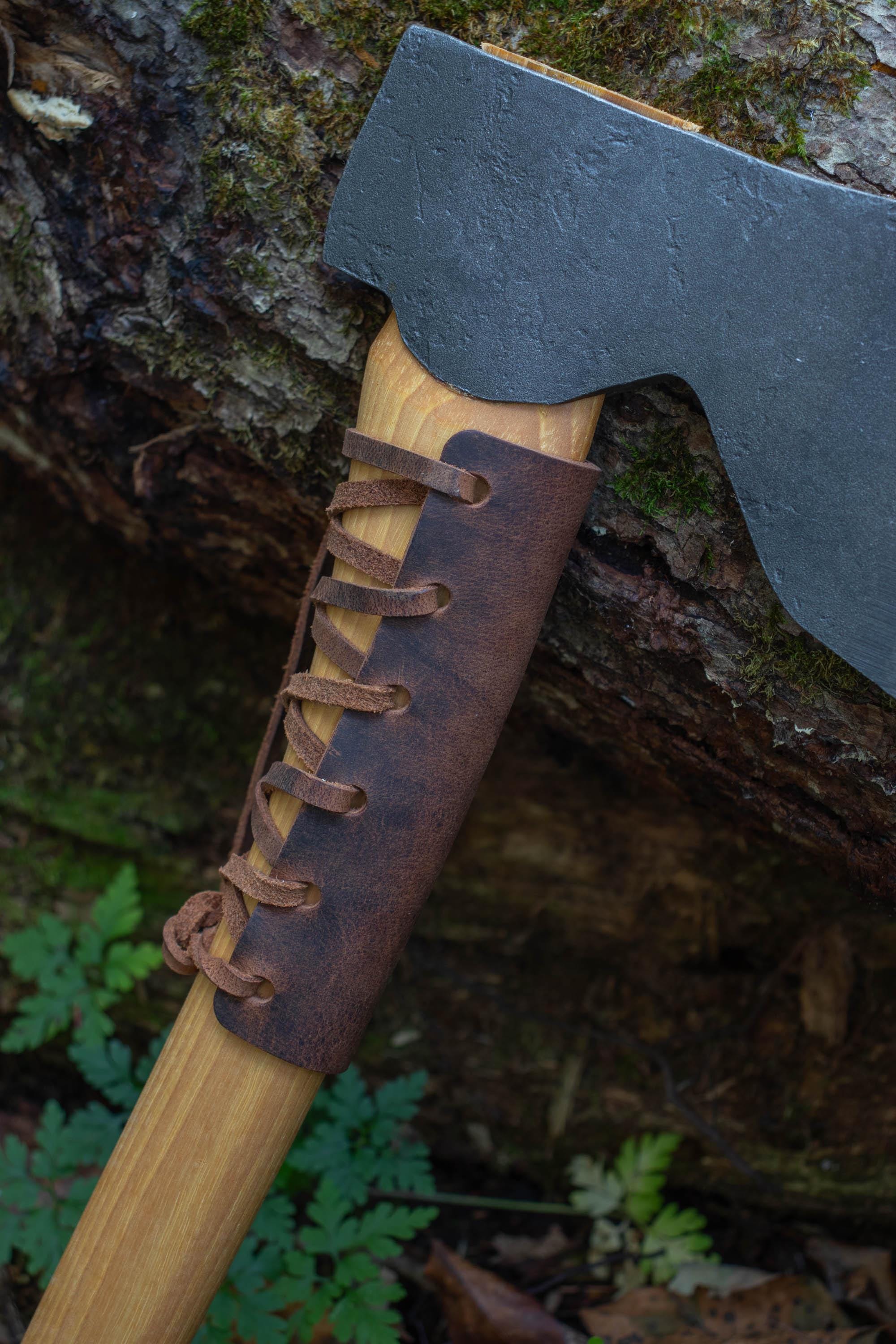 Leather Axe Overstrike Guard - Bushcrafting and Camping Accessories ...