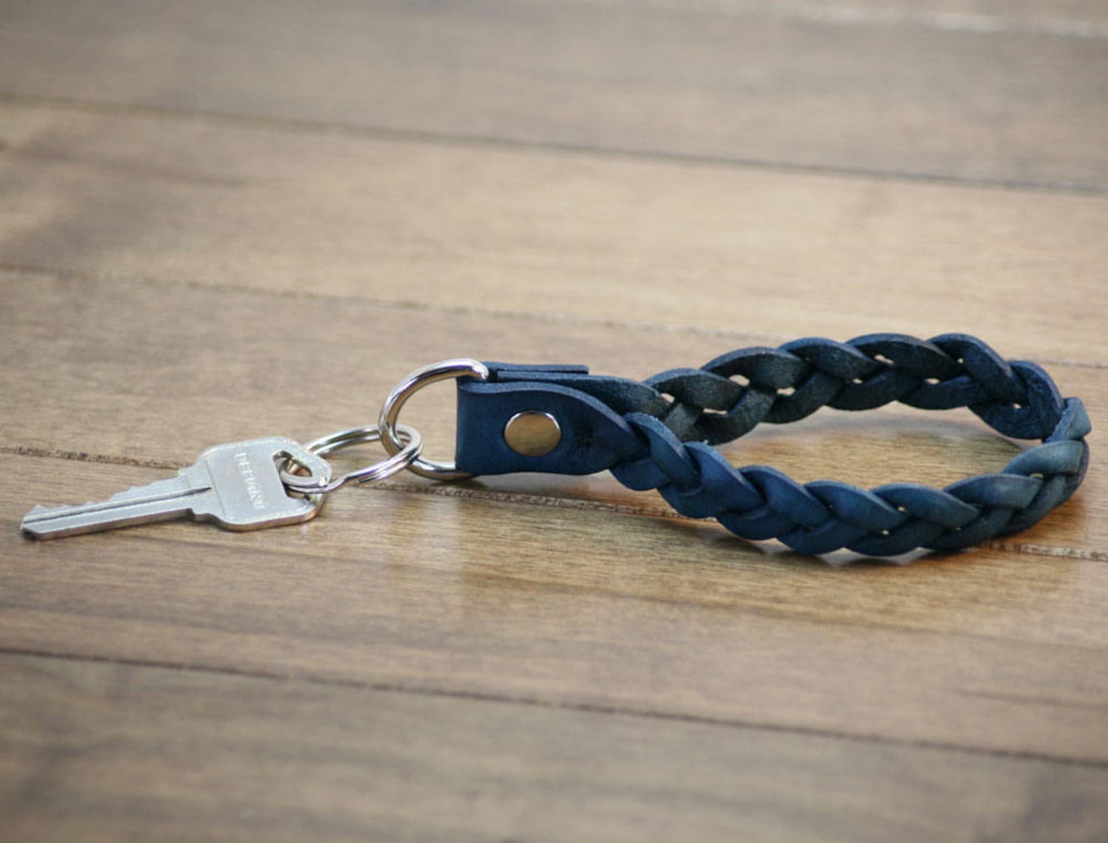 Keychain, Leather Braided Key Chains, Handcrafted Full Grain Leather ...