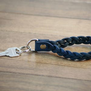 Keychain, Leather Braided Key Chains, Handcrafted Full Grain Leather ...