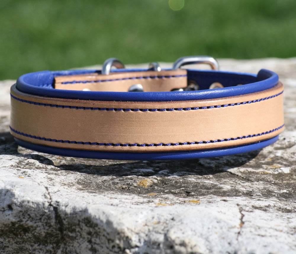 Leather Dog Collar Handcrafted Leather Dog Collar 100% | Etsy