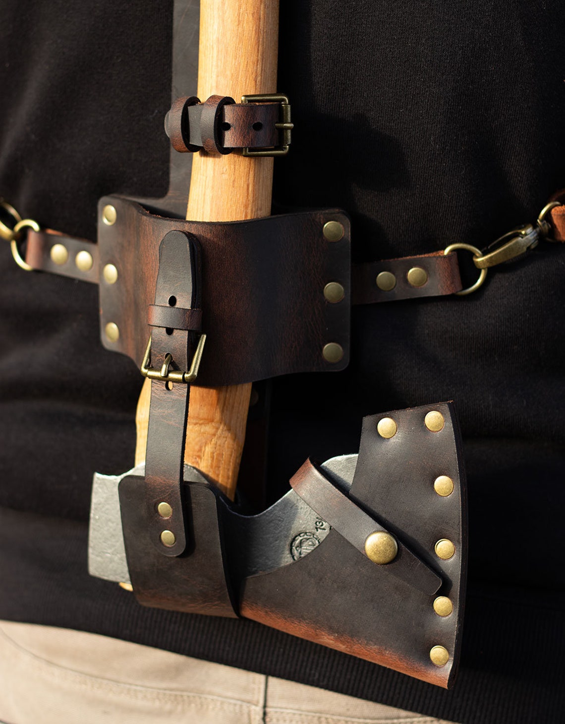 Axe Holder, Leather Case for Axe, Leather Axe Cover, Axe Holder, Axe ...