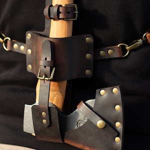 Axe Holder, Leather Case for Axe, Leather Axe Cover, Axe Holder, Axe ...