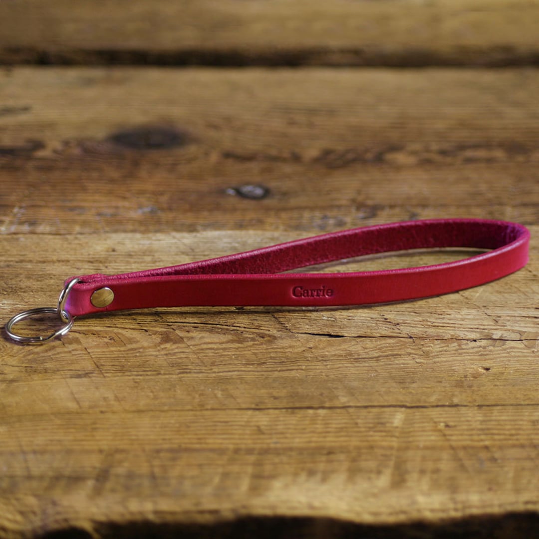 Leather Wrist Strap Key Chains , Hand Made Key Chain, Hand Crafted ...