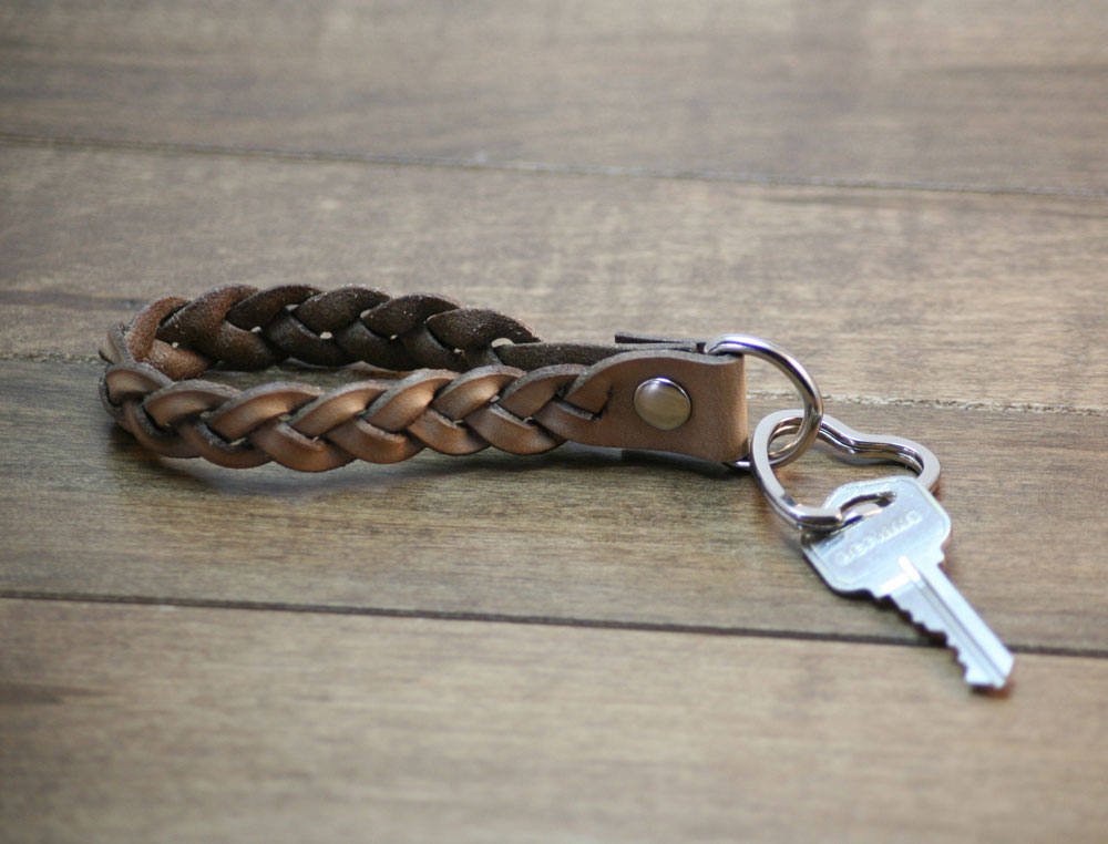 Braided Key Chain Leather Key Chains Handcrafted with Heart | Etsy