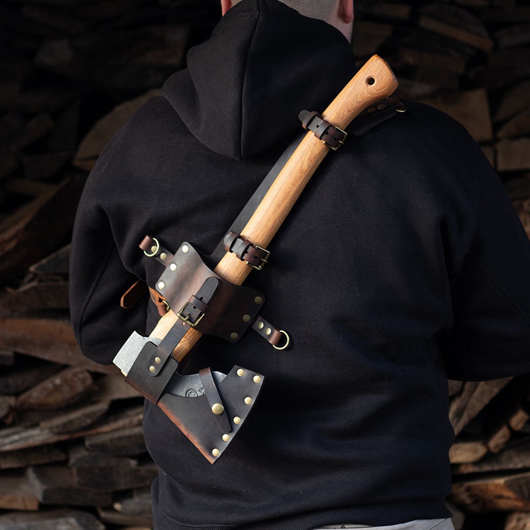 Axe Holder, Leather Case for Axe, Leather Axe Cover, Axe Holder, Axe ...