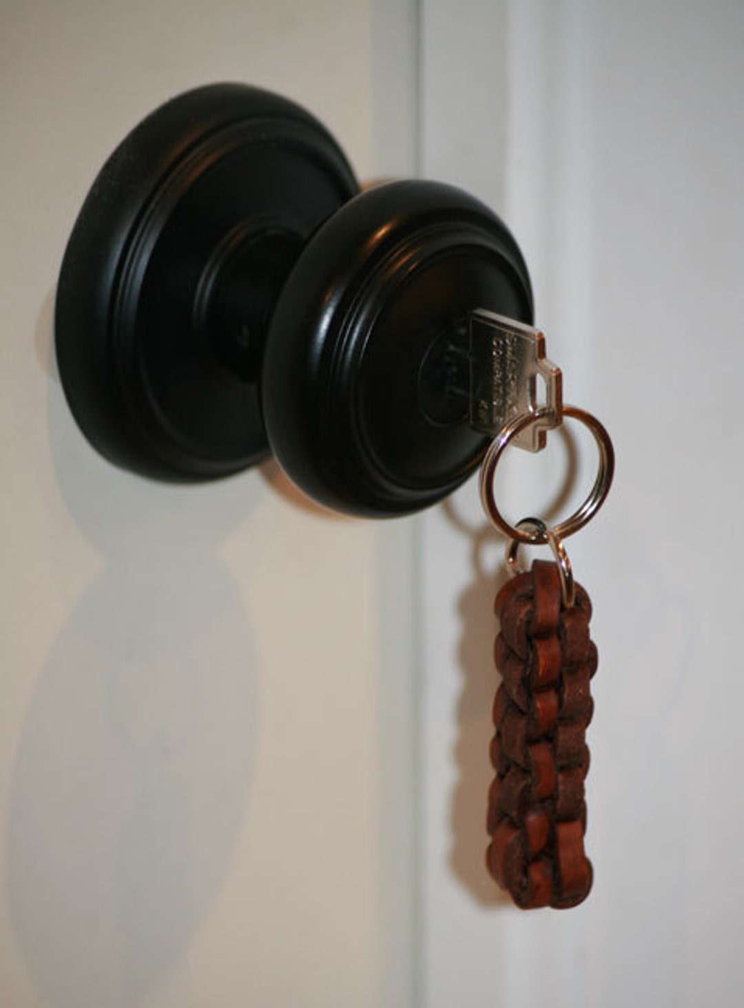 Leather Square Braided Key Chain, Key Chains, Handcrafted, Natural ...