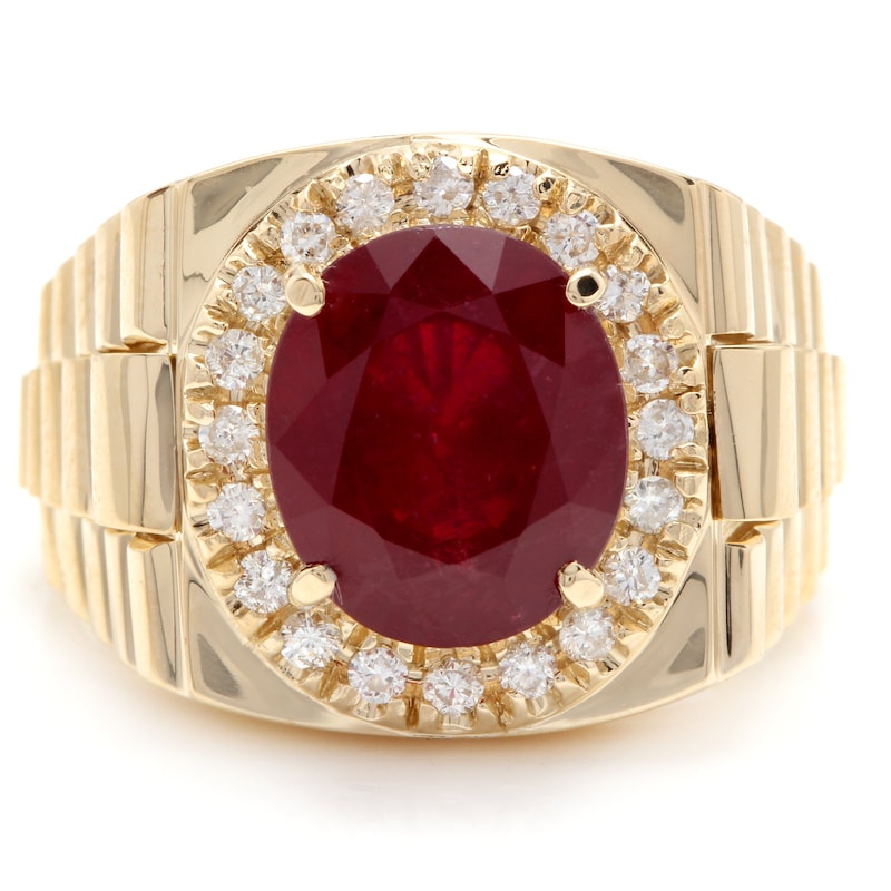 Large Ruby Ring - Etsy