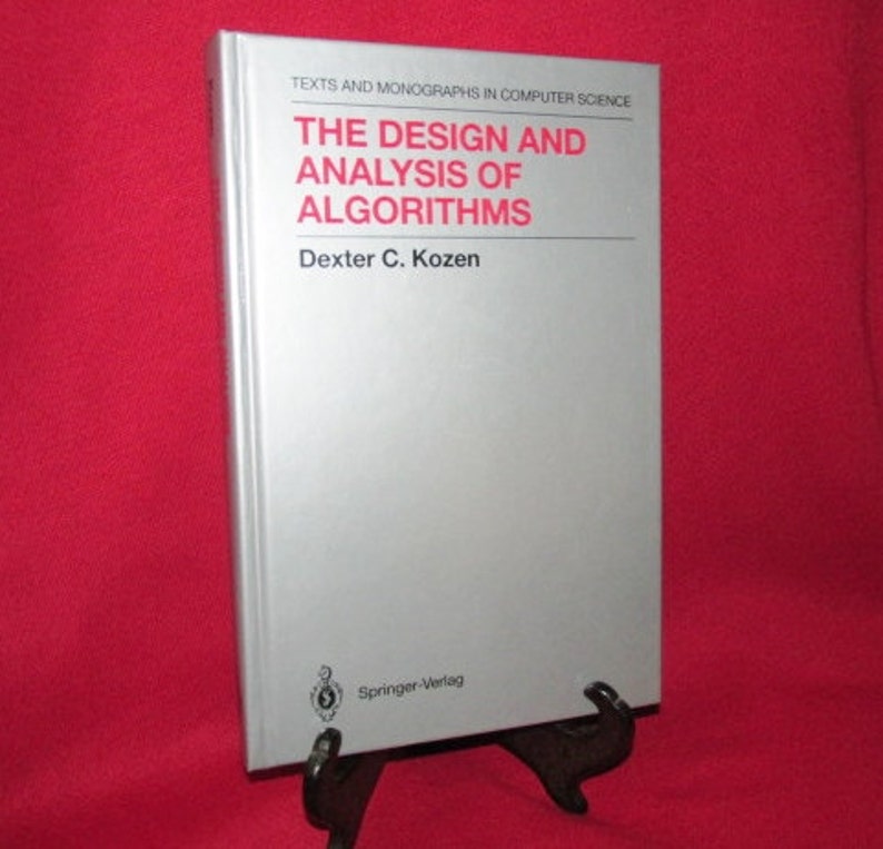 The Design and Analysis of Algorithms , by Dexter C. Kozen - Etsy