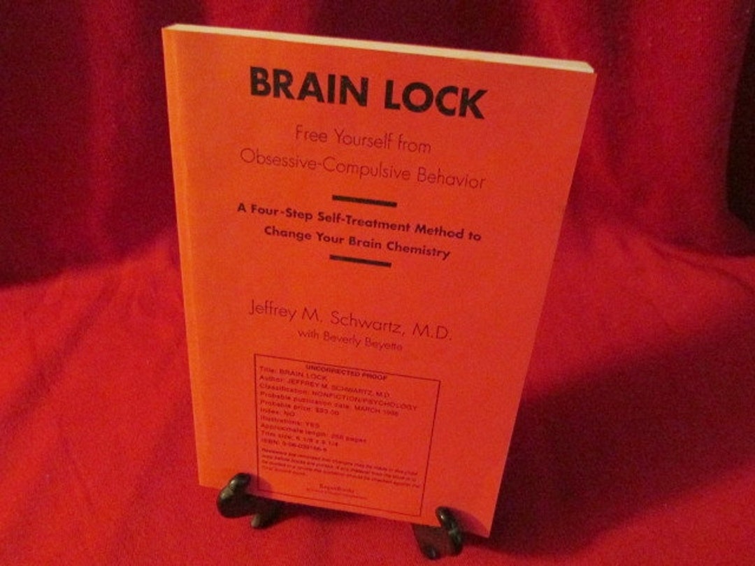 BRAIN LOCK by Jeffrey M. Schwartz M.D. ----- Uncorrected Proof Copy - Etsy