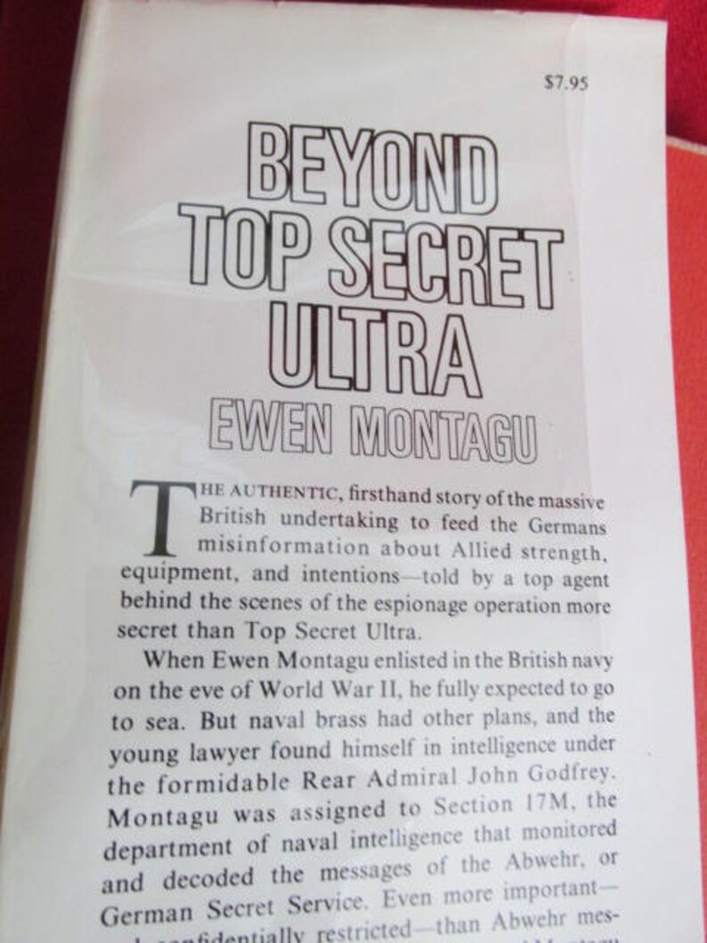 Ewen Montagu's beyond Top Secret Ultra - Etsy