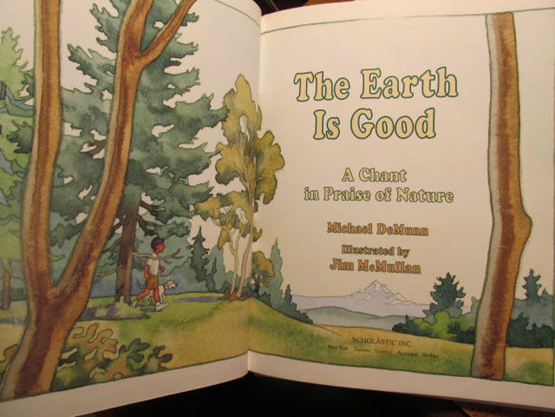 Children's Book the Earth is Good by Michael - Etsy