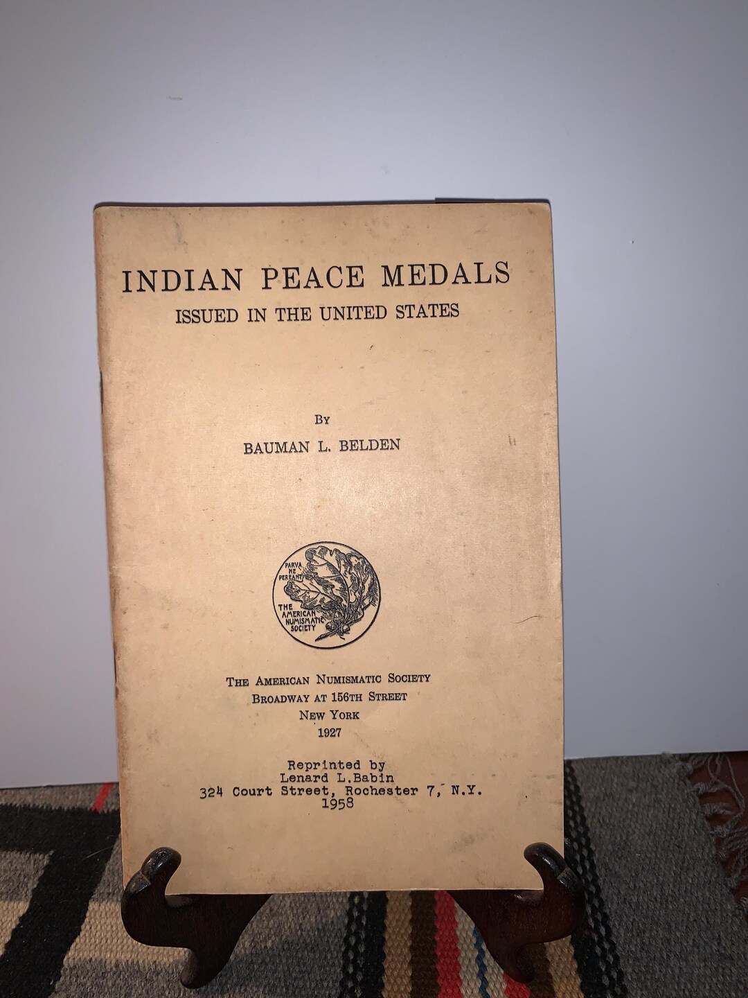 Indian Peace Medals Issued in the United States by Bauman L. Belden - Etsy