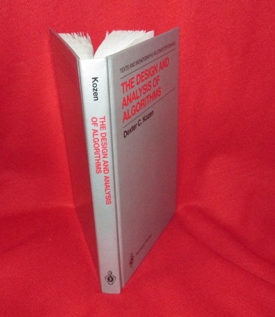 The Design and Analysis of Algorithms , by Dexter C. Kozen - Etsy