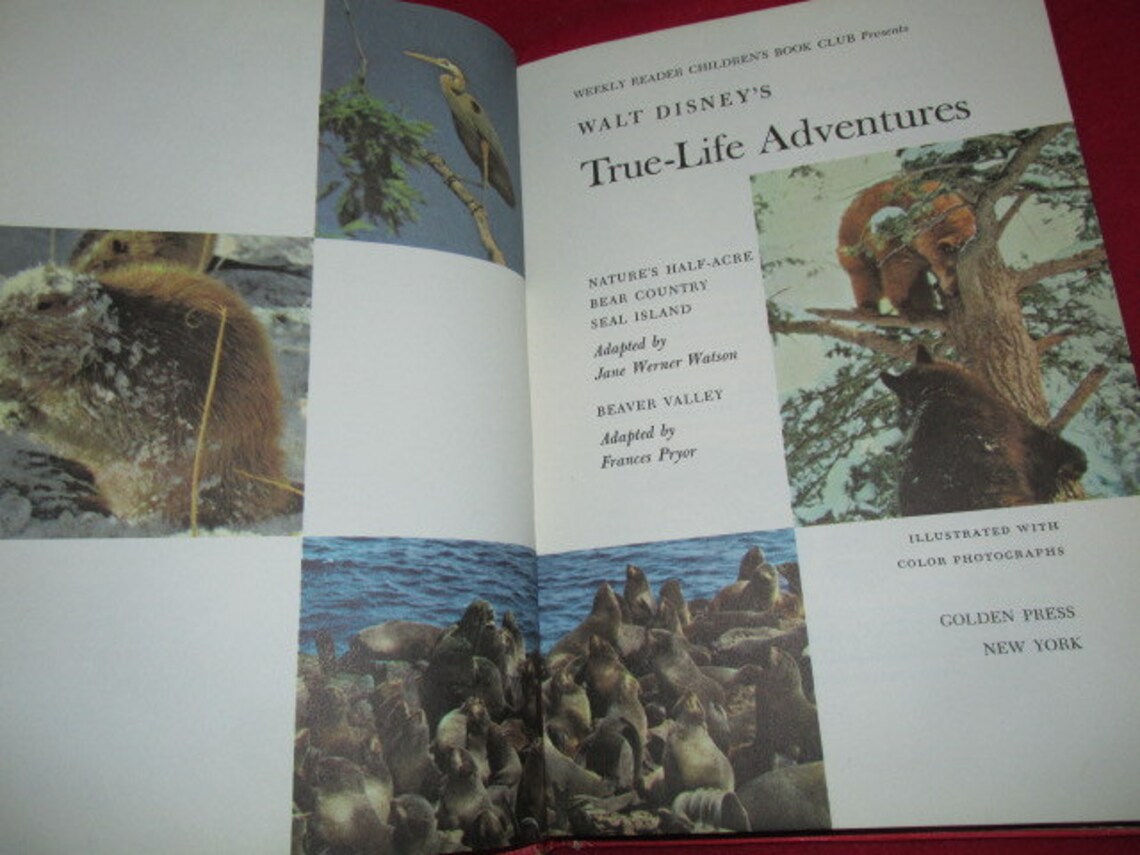 Walt Disney's True Life Adventure Series Book - Etsy