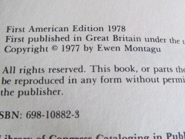 Ewen Montagu's beyond Top Secret Ultra - Etsy