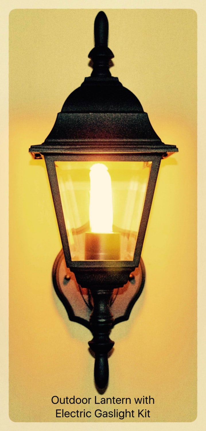 LED Gaslight Conversion Kit: Dimmable Warm Glow, Electric Lantern ...
