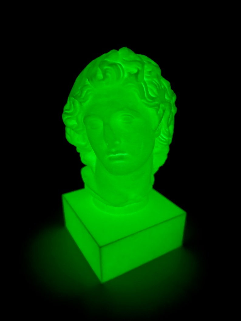 Vaporwave Helios Bust – Classical Greek Statue, Aesthetic Room Decor ...