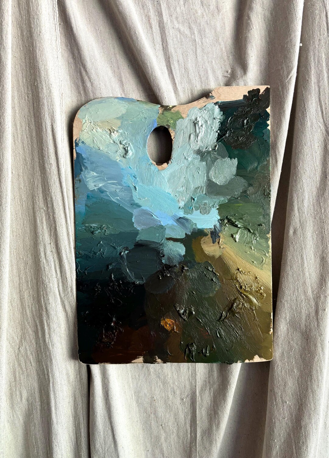 ARTISTS SUPPORT PLEDGE Genuine Artist Paint Palette, Home Decor, Shabby ...