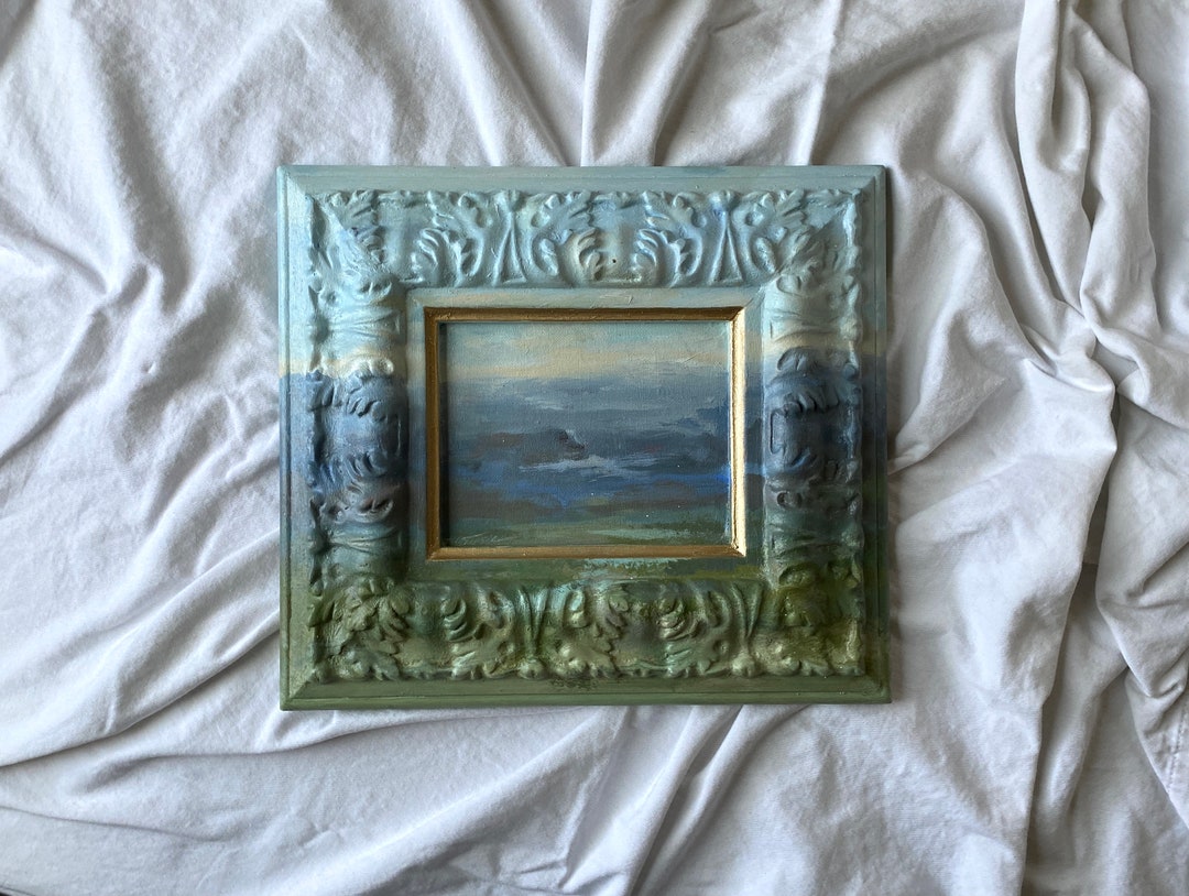 Ornate Vintage Frame Fine Art Landscape Moody Landscape Painting ...