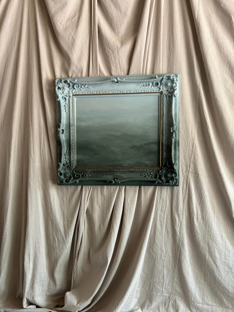 Large Antique Ornate Frame Limitless Landscape Original Acrylic ...