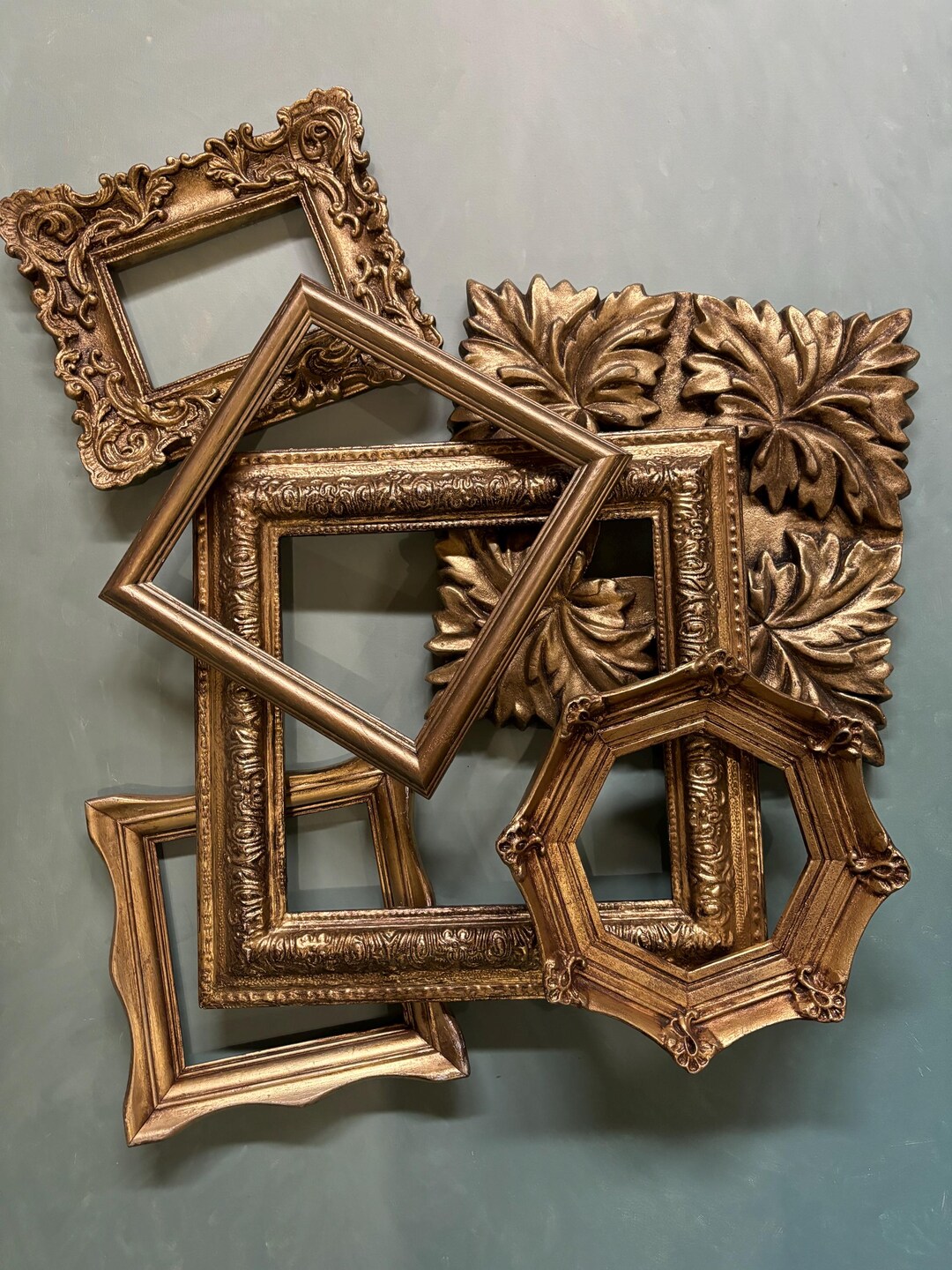 Gold Frame Vintage Style Frames Gold Picture Frames New Gallery Wall - Etsy
