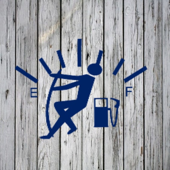 Gas Needle Guy Decal / Funny Decal / Car Decal / Truck Decal | Etsy