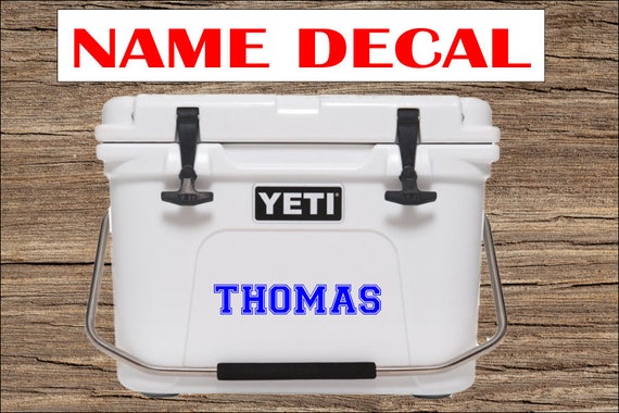 Name Decal Sticker / Cooler Decal / Cooler Sticker / Yeti | Etsy