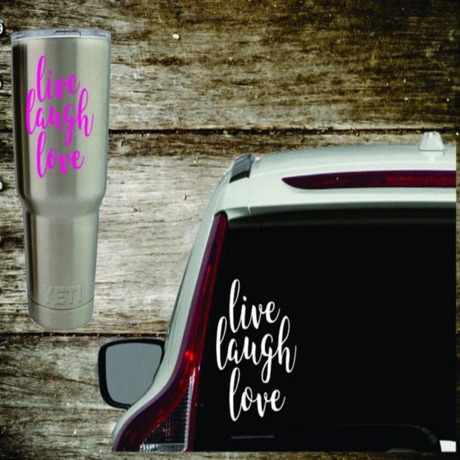 Live Laugh Love Decal / Life Decal / Car Decal / Yeti Decal / - Etsy