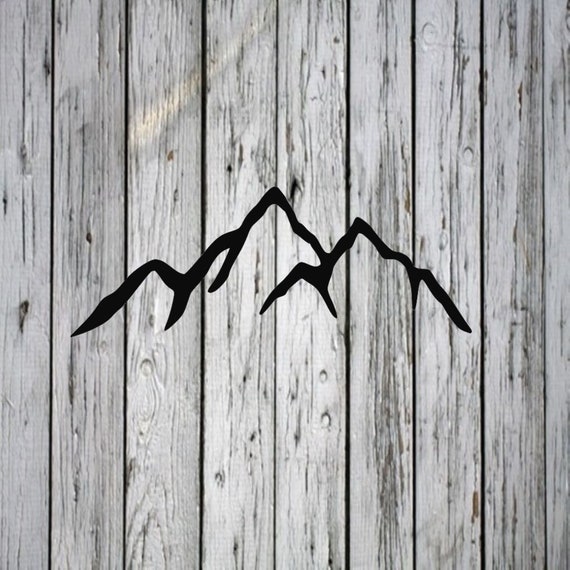 Mountain Decal / Outdoors Decal / Car Decal / Laptop Decal / | Etsy