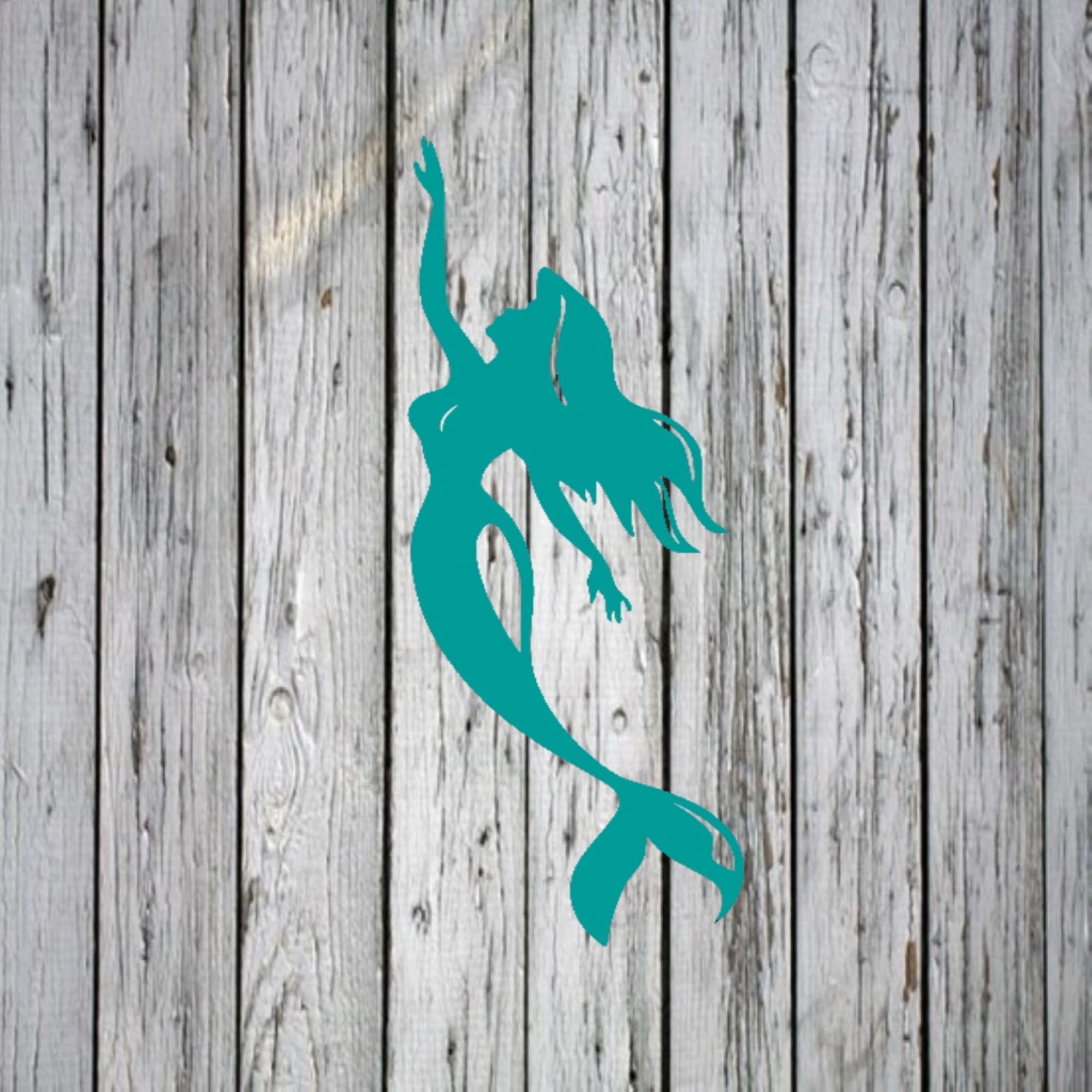 Mermaid Decal / Laptop Decal / Mermaid Swimming Decal / Yeti - Etsy