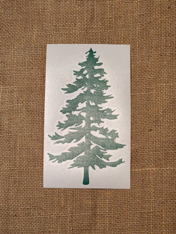 Evergreen Tree Decal / Tree Decal / - Etsy