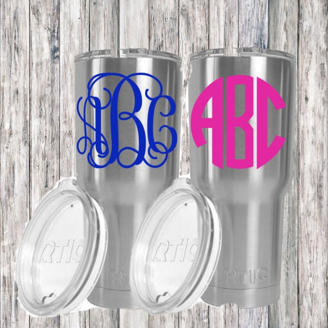 Yeti Monogram Decals / Personalized Decals / Custom Decals / - Etsy