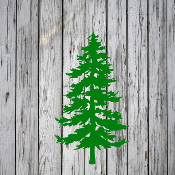 Evergreen Tree Decal / Tree Decal / | Etsy