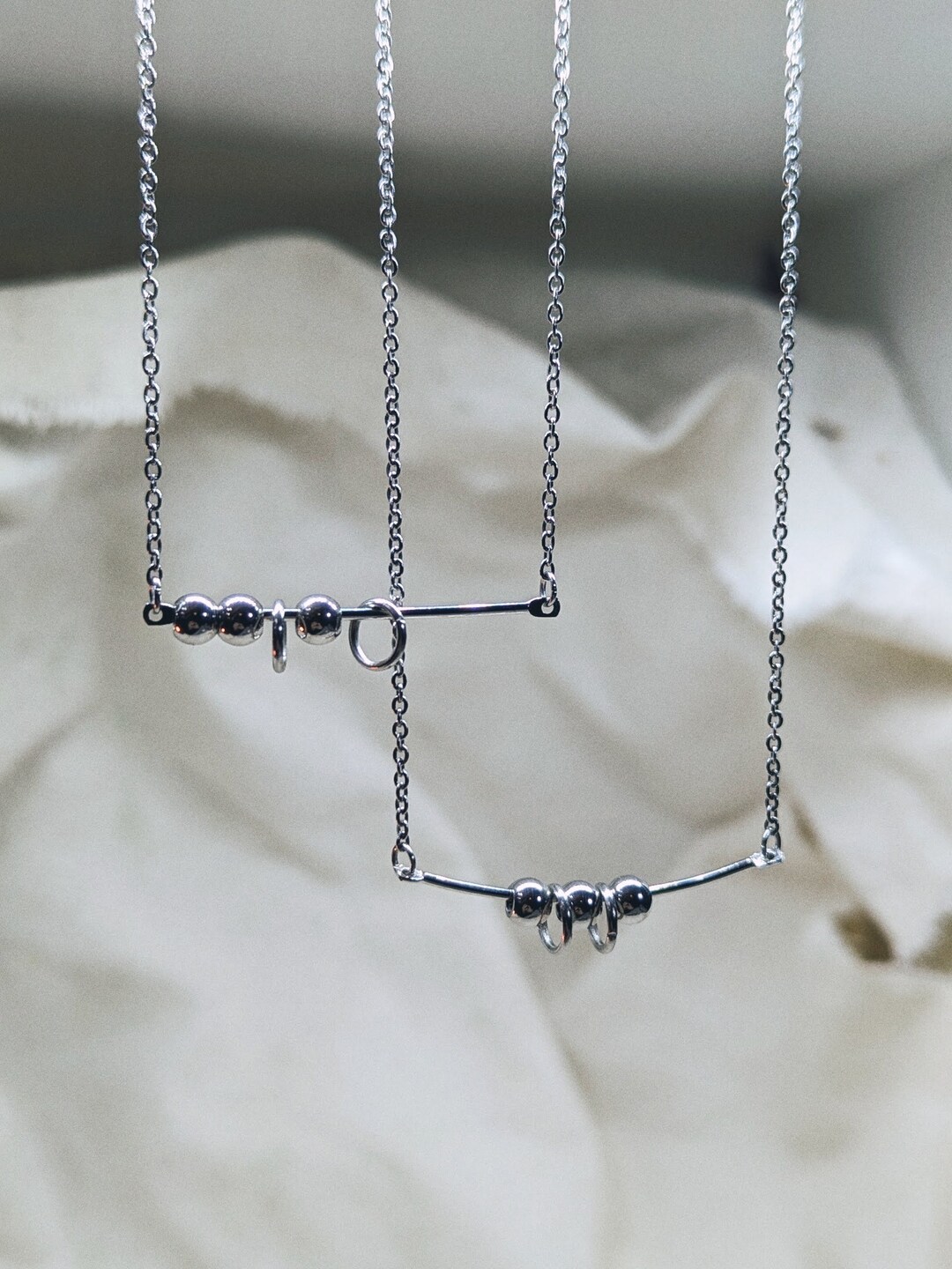 Fidget Toy Pendant Modern Kinetic Necklace Fidget Jewelry for Women ...