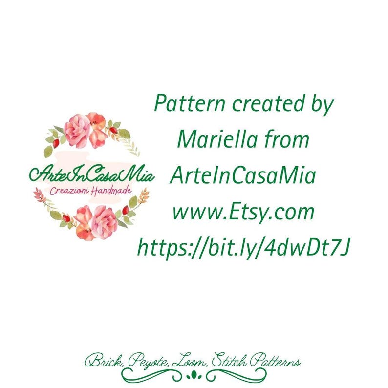 Schemi BRICK,PEYOTE, LOOM - 99c25-n1/99c25a-n1 Patterns - Mini Biscuit ...