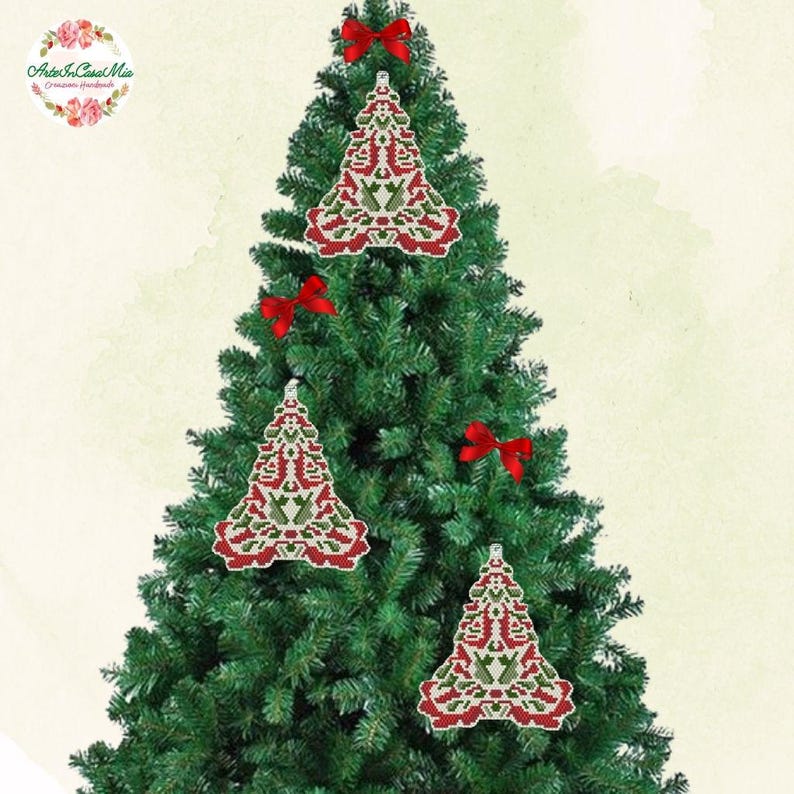 BRICK and PEYOTE Patterns - 102-N3/102A-N3 Pattern - Christmas Tree ...