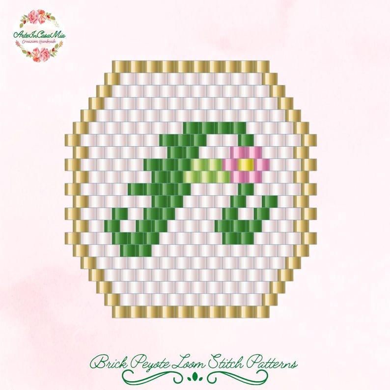 BRICK,PEYOTE Patterns - 532-C2/532A-C2 Patterns - Flower Alphabet - 11/ ...