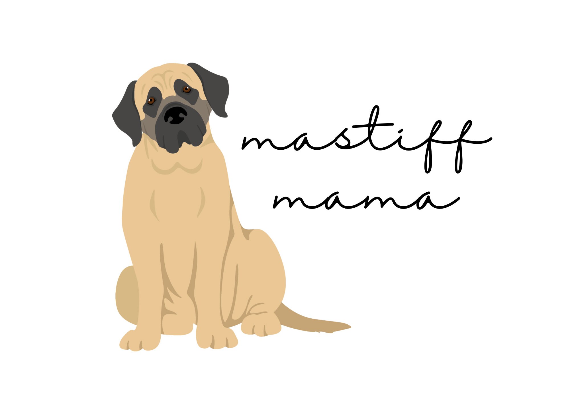 Mastiff Mom Svg, Mastiff Dog Svg, English Mastiff Svg, Mastiff ...