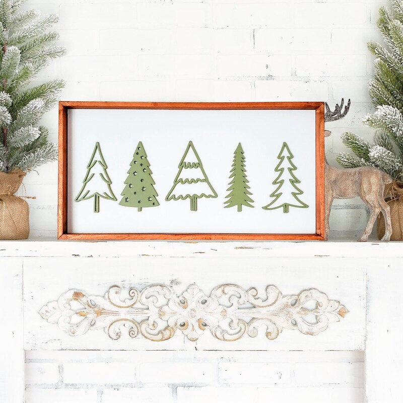 Christmas Trees Sign - Etsy